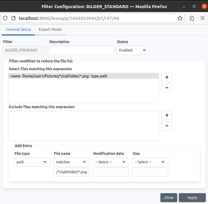 Customer applied this filter to the sync plan created earlier, then ran ...